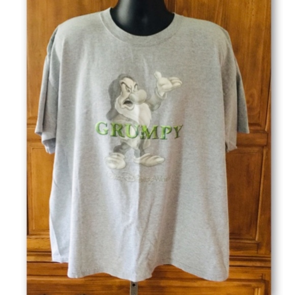 Disney | Shirts | Vintage Walt Disney World Mens Grumpy Crew Neck Ss ...